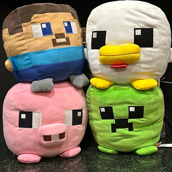 Minecraft | Toys | 4 Pc Minecraft Cuutopia Plush Stuffed Collectible ...